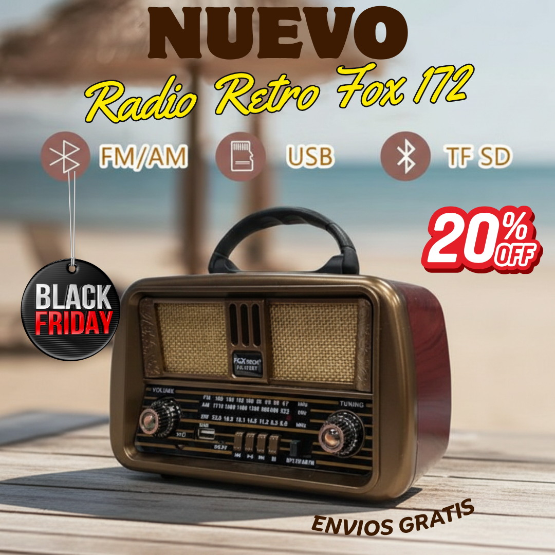 ¡Nuevo! Radio FOX 172 Estilo Retro, Sonido Moderno – Holystic Market